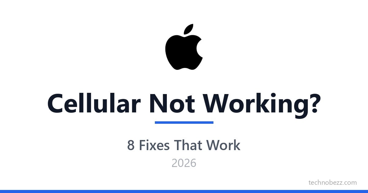 Apple Watch SE (2nd Gen) Cellular Not Working? 8 Fixes (2026) | Technobezz