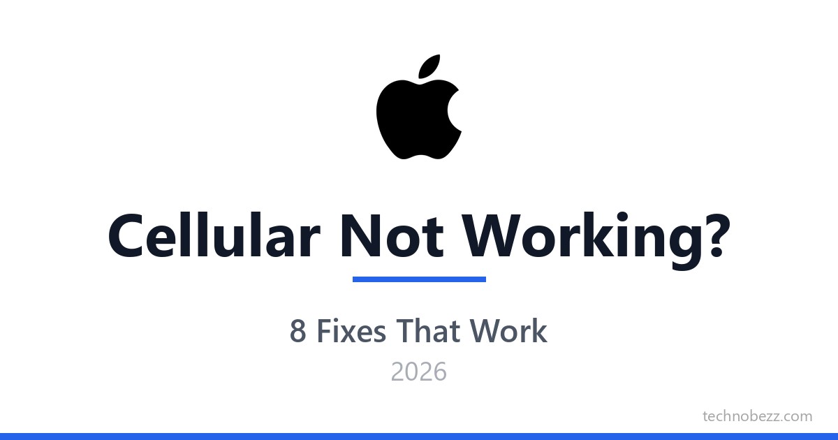 Apple Watch Series 10 Cellular Not Working? 8 Fixes (2026) | Technobezz