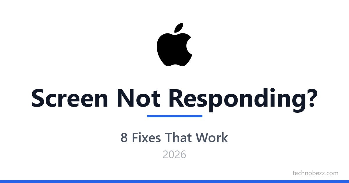 Apple Watch Series 9 Screen Not Responding? 8 Fixes (2026) | Technobezz