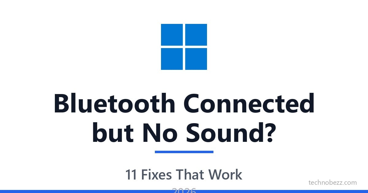 Bluetooth Connected but No Sound on Windows? Here Is How to Fix It ...