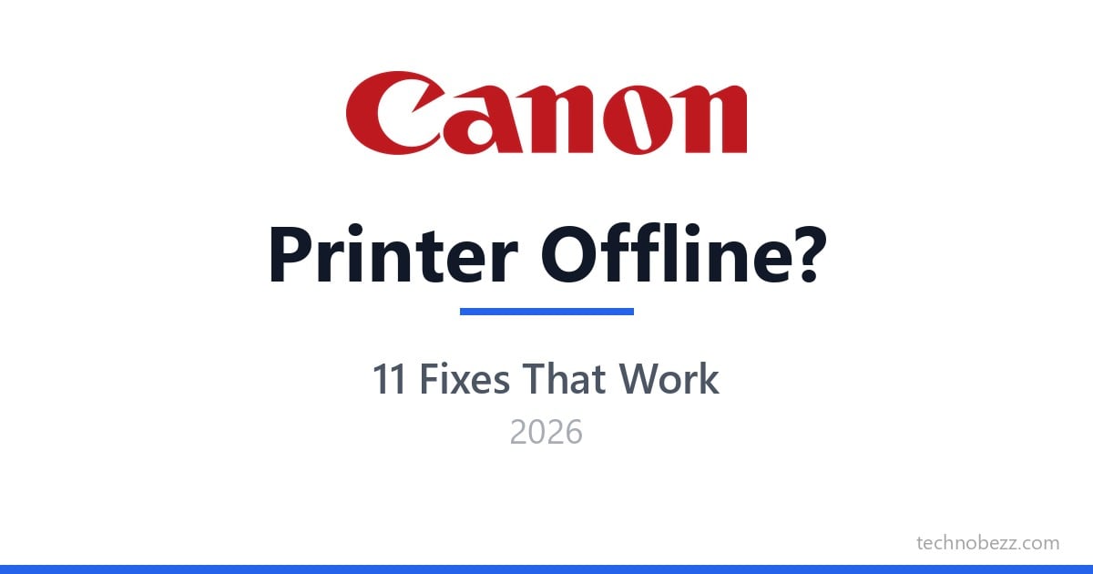 Canon Printer Offline on Windows 10? Here Is How to Fix It (2026 ...