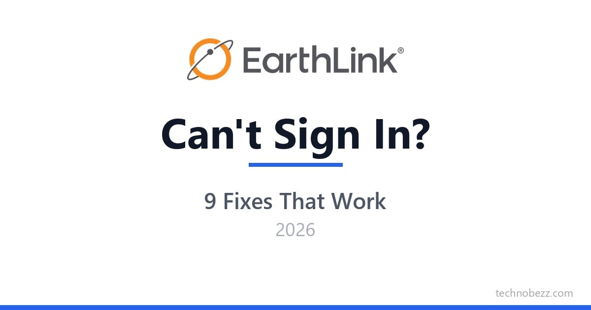 Can't Sign In to EarthLink Email? How to Get Back In | Technobezz