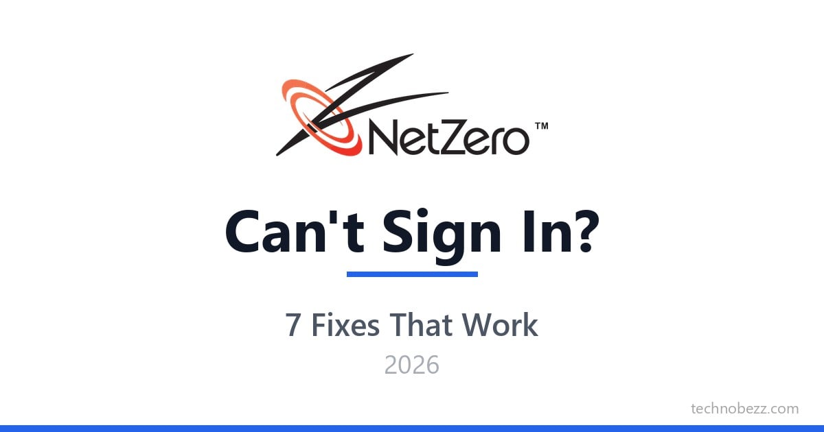 Can't Sign In to NetZero Email? How to Get Back In | Technobezz