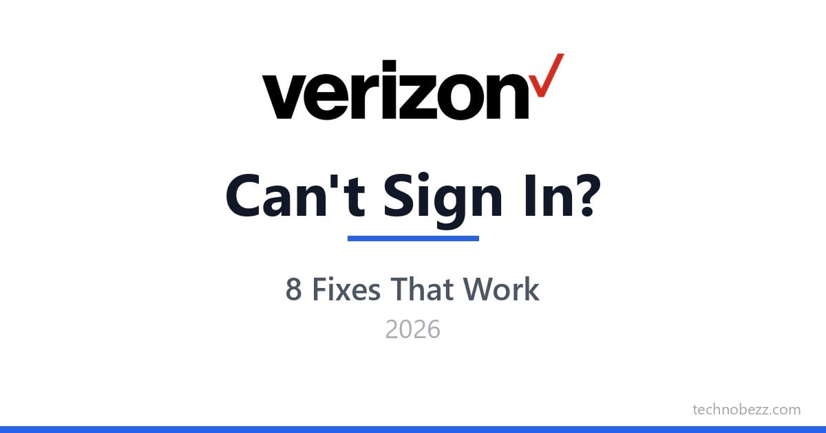Can't Sign In to Verizon.net Email? How to Get Back In | Technobezz