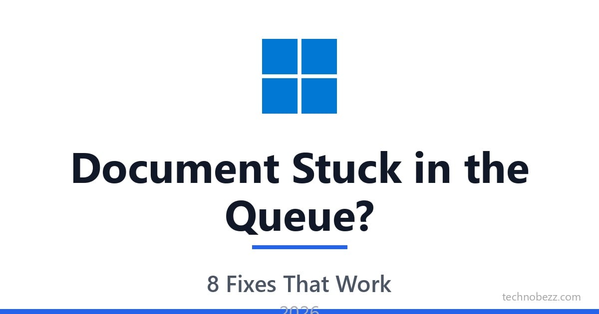 Document Stuck in Print Queue and Won't Delete on Windows 11? How to ...