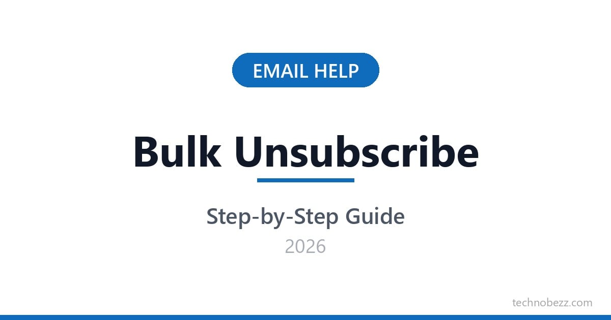 How to Bulk Unsubscribe From Email Newsletters You No Longer Read (2026 ...
