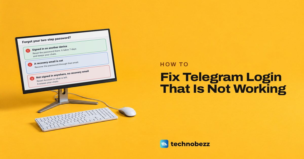 Telegram Login Not Working? 15 Ways To Fix It In 2026 | Technobezz