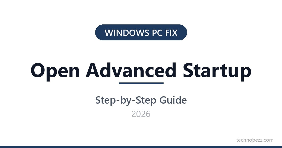 How to Open Advanced Startup Options (WinRE) on Windows 11 When It Won ...