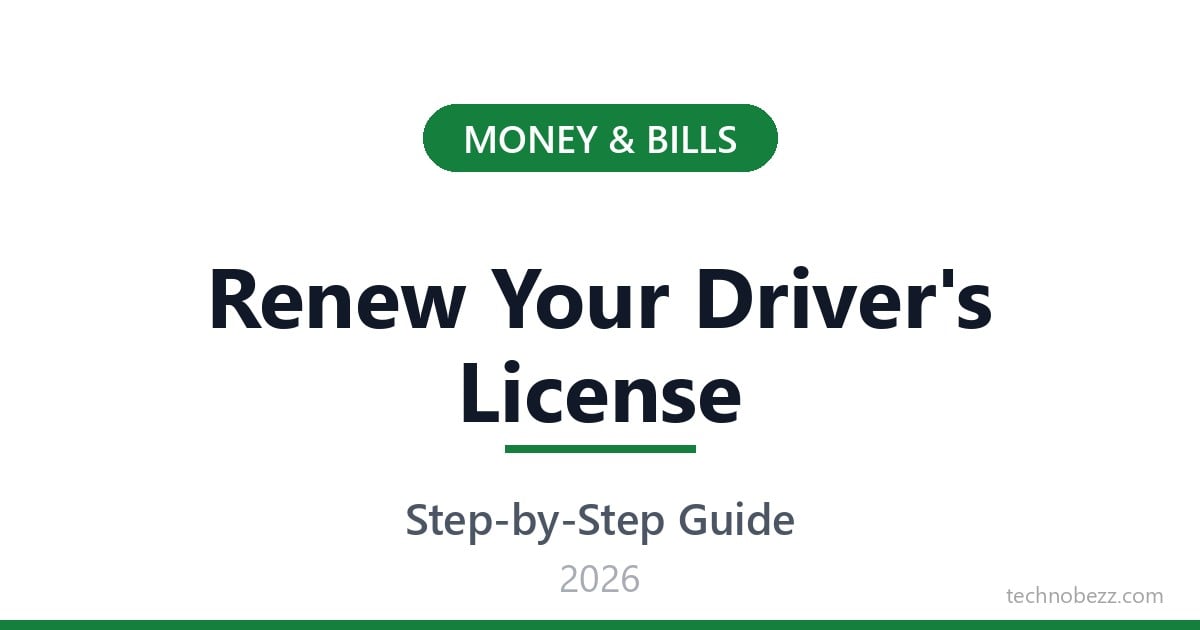 How to Renew Your Driver's License Online at the DMV (2026) | Technobezz