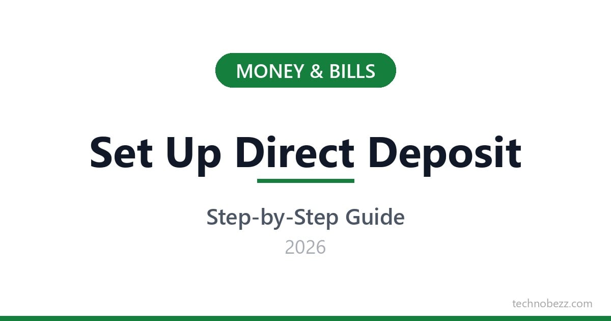 How to Set Up Direct Deposit for Your Paycheck or Benefits (2026 ...