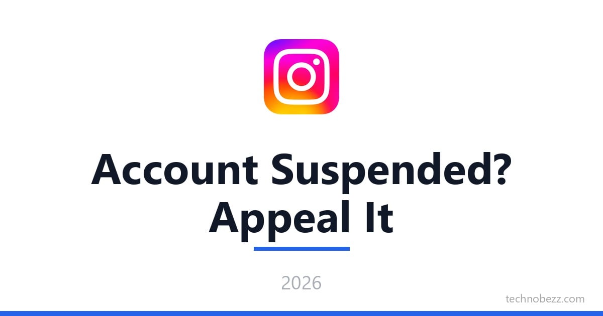 Instagram Account Suspended? How to Appeal and Recover It (2026 ...
