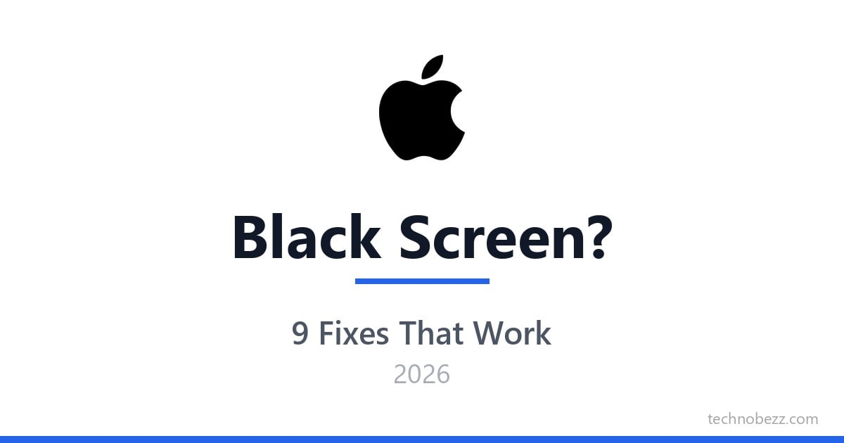 iPhone 16 Pro Black Screen? 9 Ways to Fix It (2026) | Technobezz