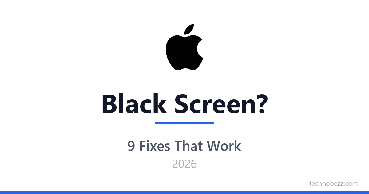 iPhone 17 Pro Max Black Screen? 9 Ways to Fix It (2026) | Technobezz