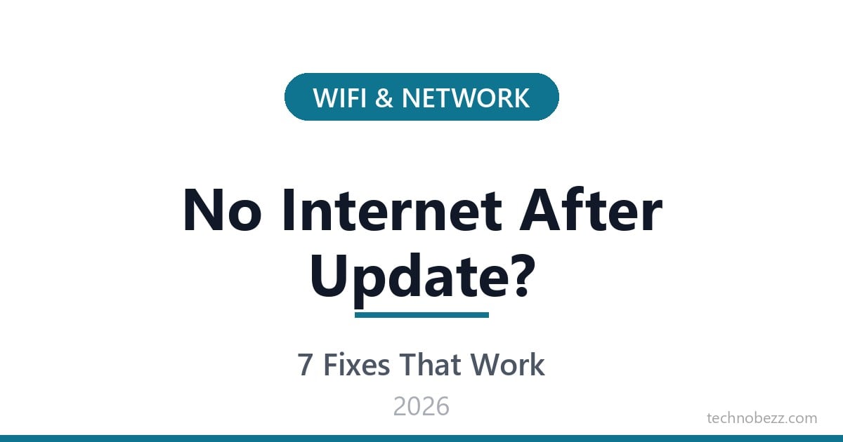 No Internet After a Windows 11 Update? Here Is How to Fix It (2026 ...