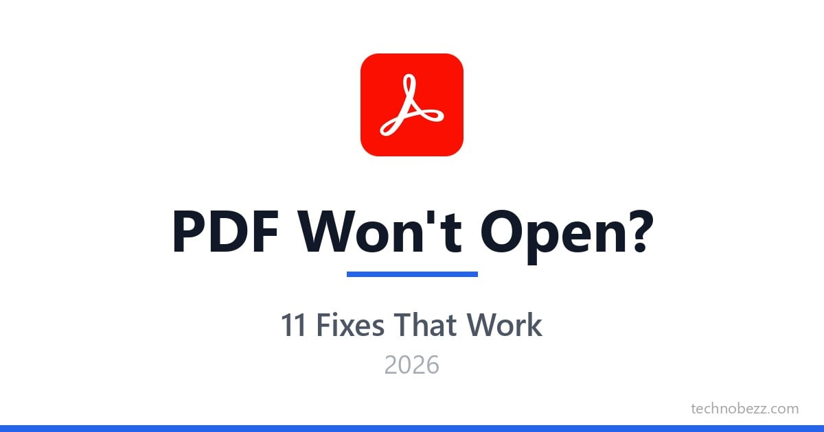 PDF Will Not Open in Your Browser or Acrobat? Here Is the Fix | Technobezz