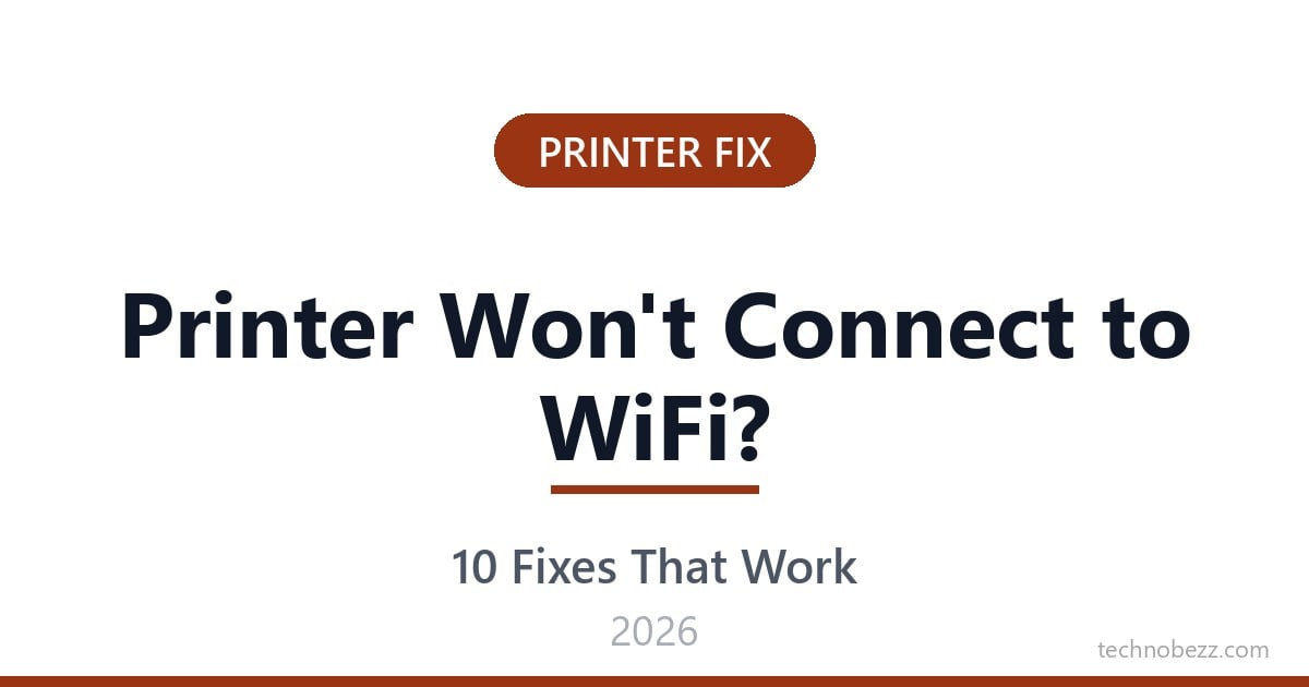Printer Won't Connect to Wi-Fi on Windows 11? Here Is How to Fix It ...