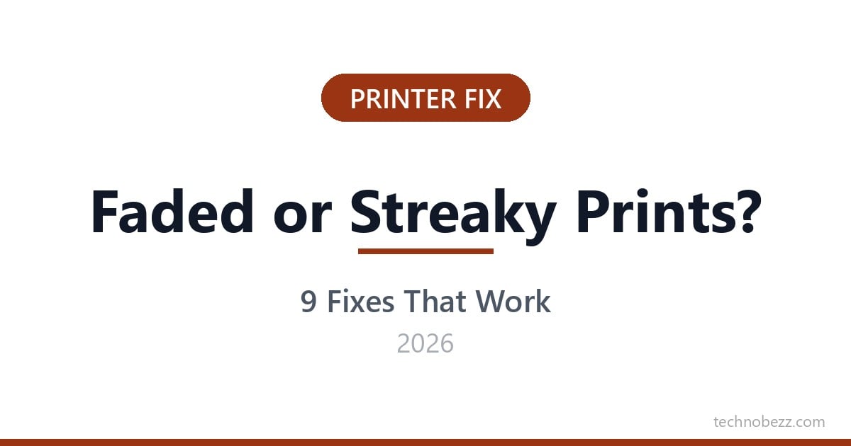 Printer Printing Faded or Streaky Lines on Windows? Here Is How to Fix ...