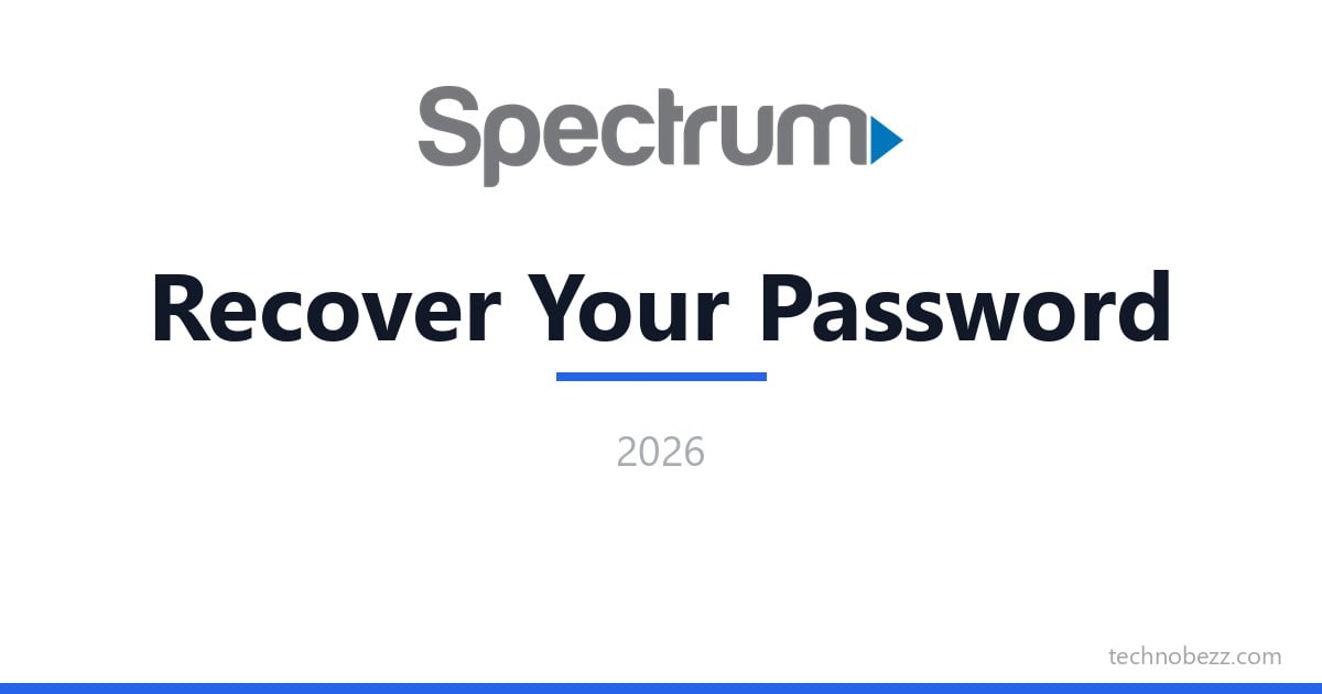 How to Recover Your Spectrum Email Password (2026) | Technobezz
