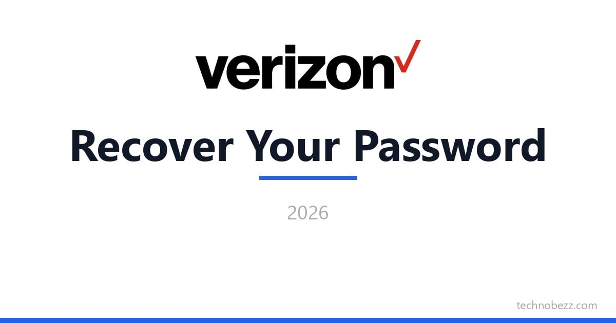 How to Recover Your Verizon.net Email Password (2026) | Technobezz