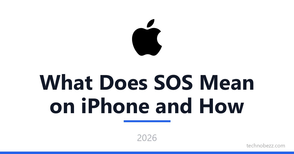 What Does SOS Mean on iPhone and How Do You Fix It | Technobezz