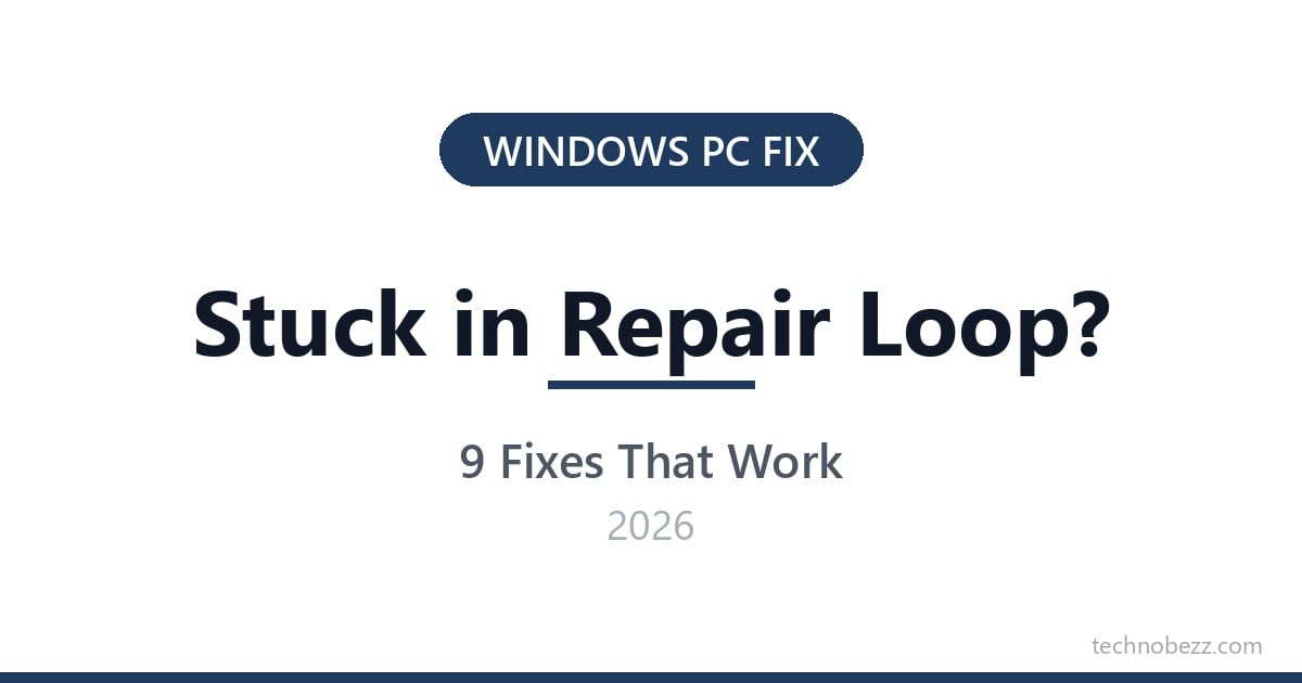 Windows 11 Stuck in Automatic Repair Loop? 9 Ways to Fix It (2026 ...