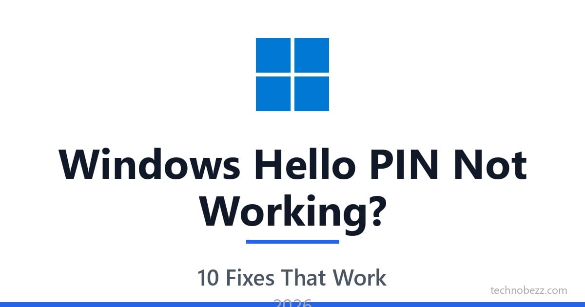 Windows Hello PIN Not Working? Here Is How to Fix It on Windows 11 and ...