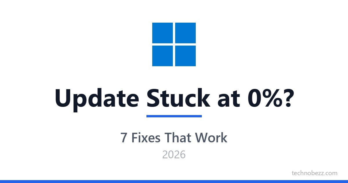 Windows Update Stuck at 0 Percent Downloading? 7 Ways to Fix It (2026 ...