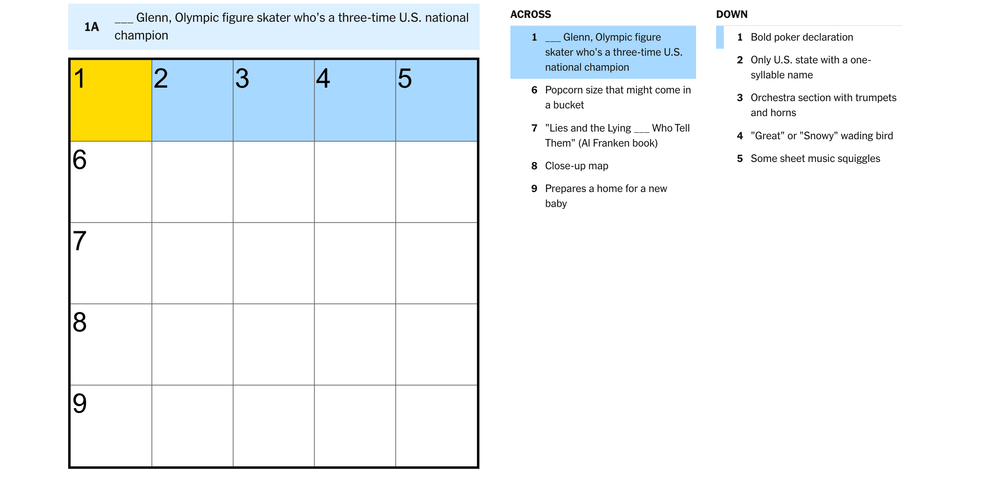 NYT Mini Crossword Hints, Clues and Answers for Wednesday, February 18 ...