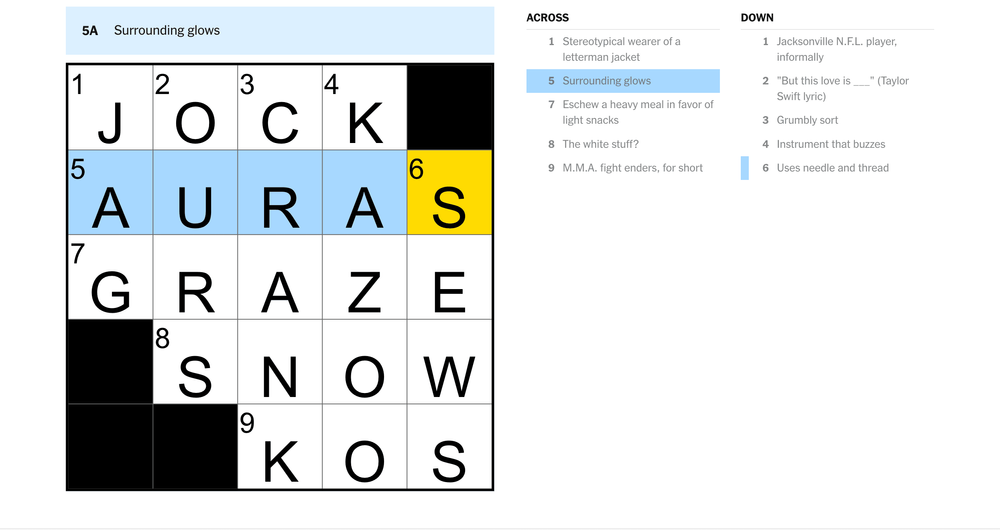 NYT Mini Crossword Hints, Clues and Answers for Sunday, March 1, 2026 ...