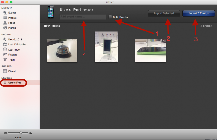 How To Transfer Photos /Video From Camera Roll IPhone To IPhoto Mac ...