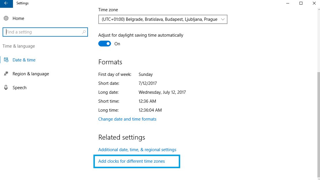 How To Add Multiple Time Zone Clocks In Windows 10 PCbezz