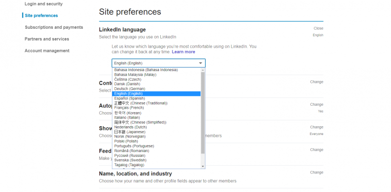 How to select your language on LinkedIn | Technobezz