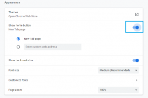 How to Show or Hide the Home Button in Chrome | Technobezz