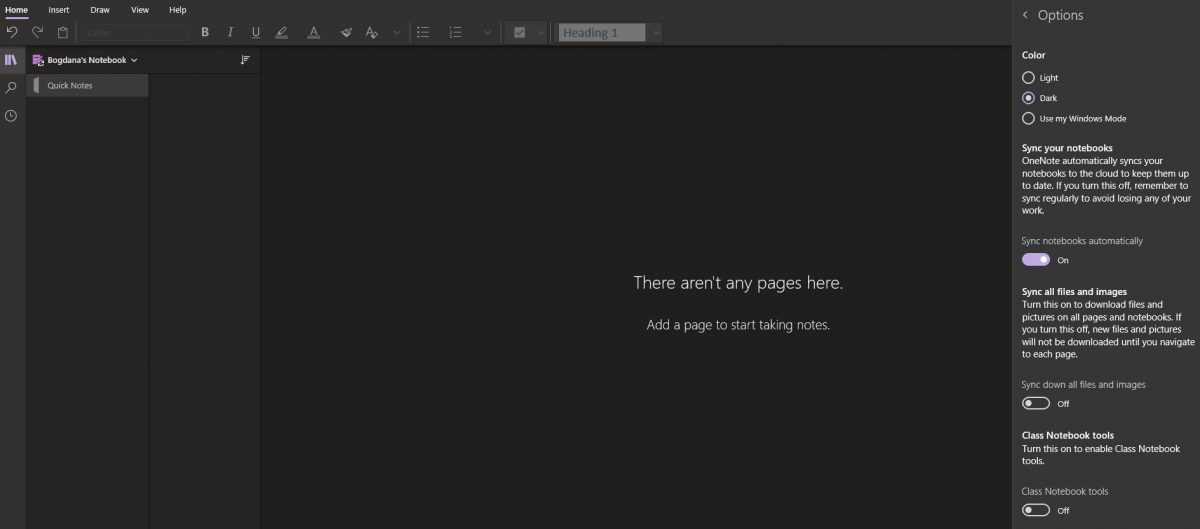 How To Switch To Dark Mode In OneNote On Windows 10 - Technobezz