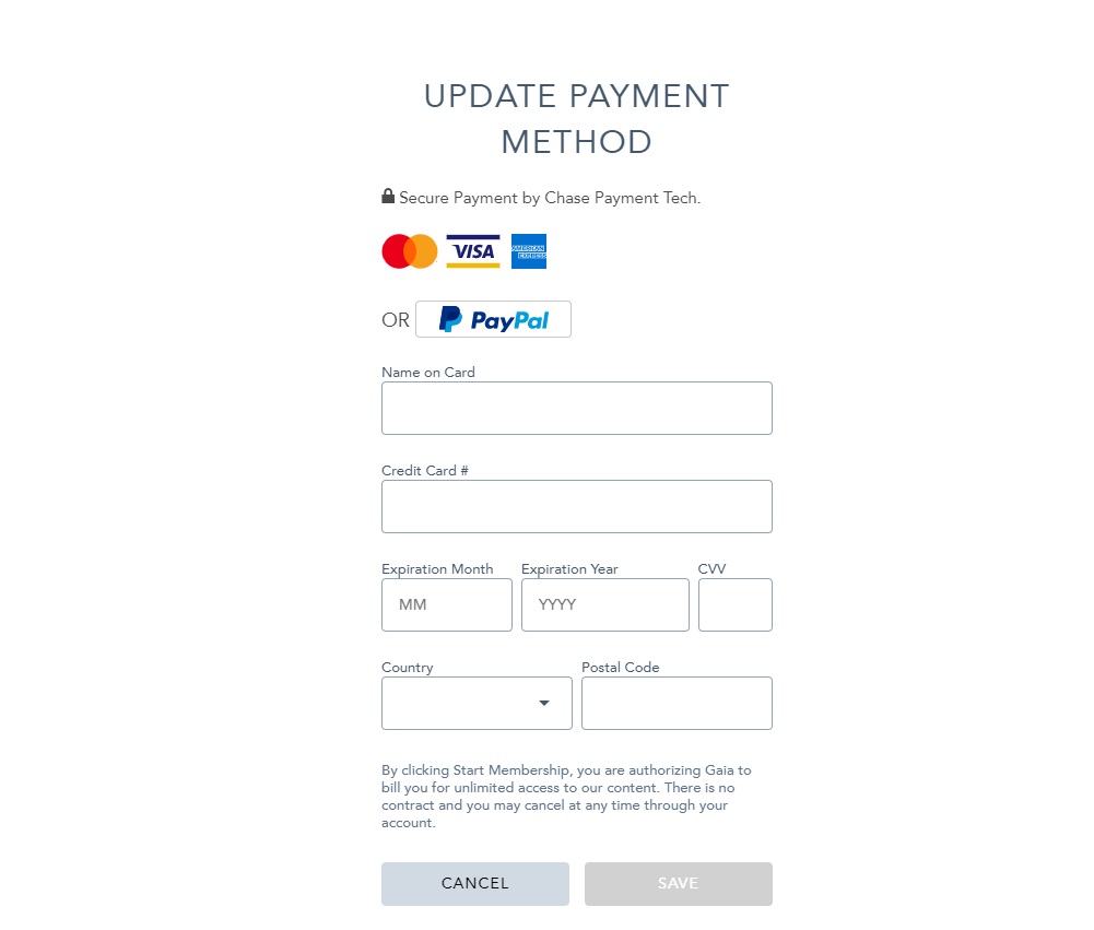 How to Update Your Payment Method on Gaia | Technobezz
