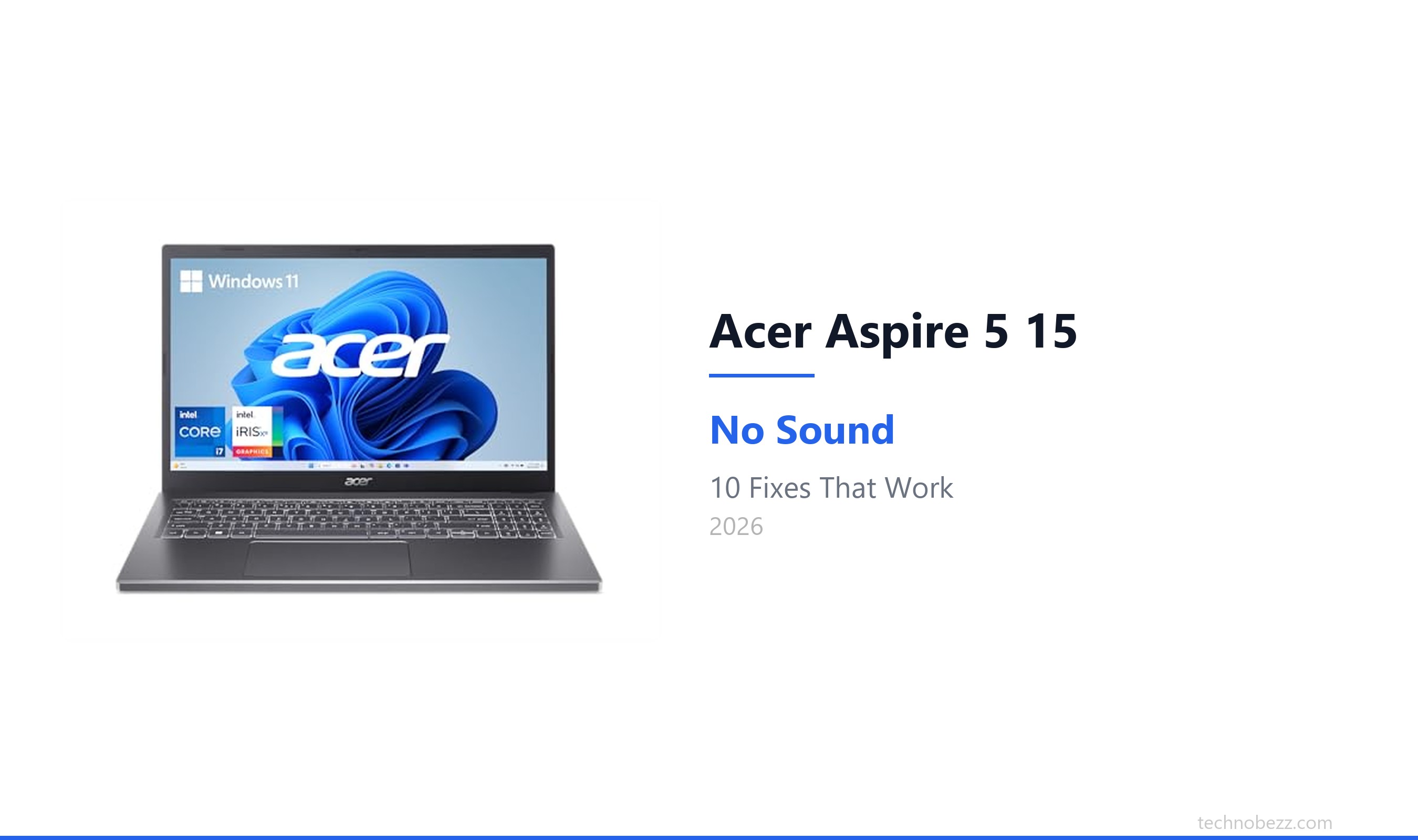 How to Fix Acer Aspire 5 15 Sound Problems (2026) | Technobezz