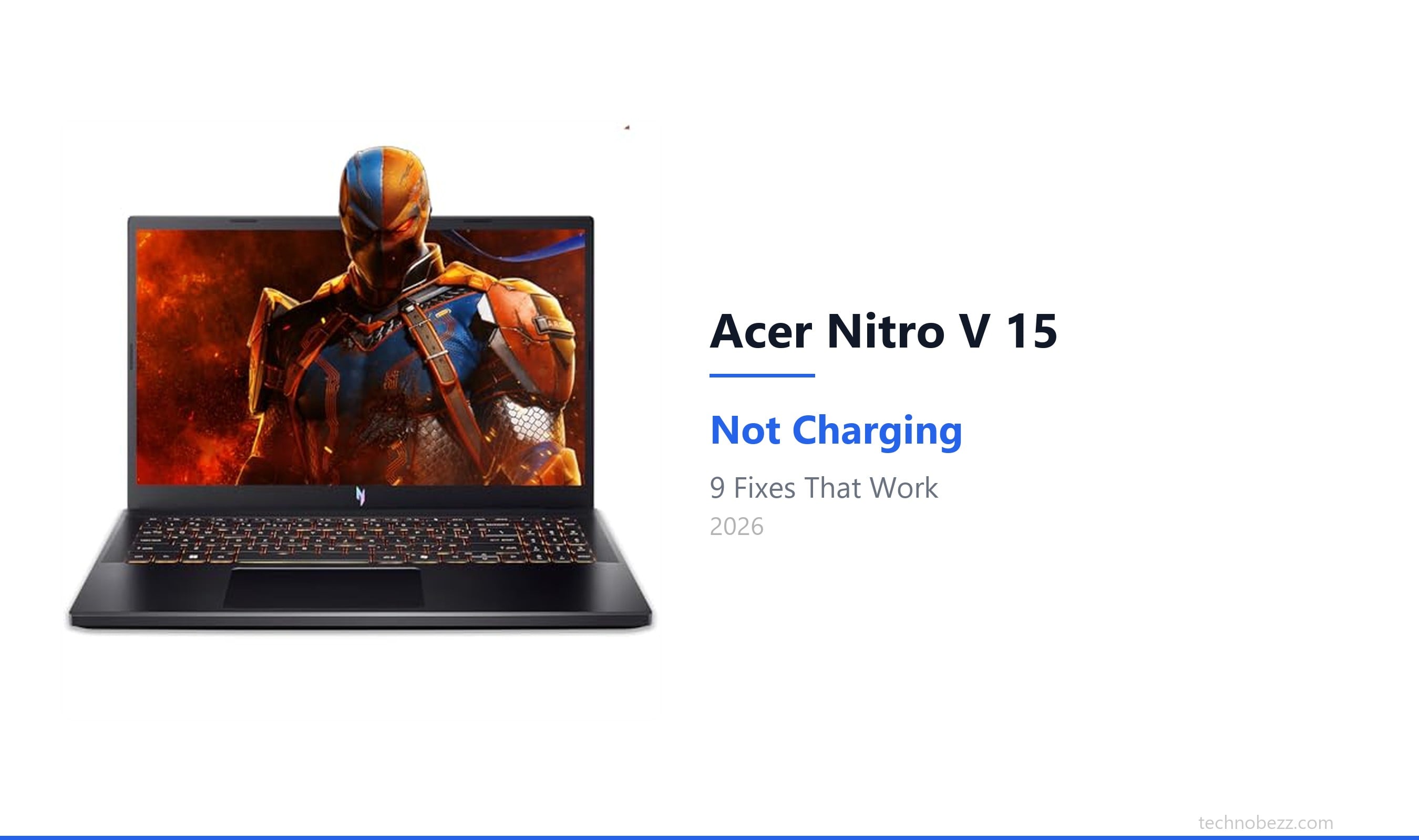 How to Fix Acer Nitro V 15 Charging Problems (2026) | Technobezz