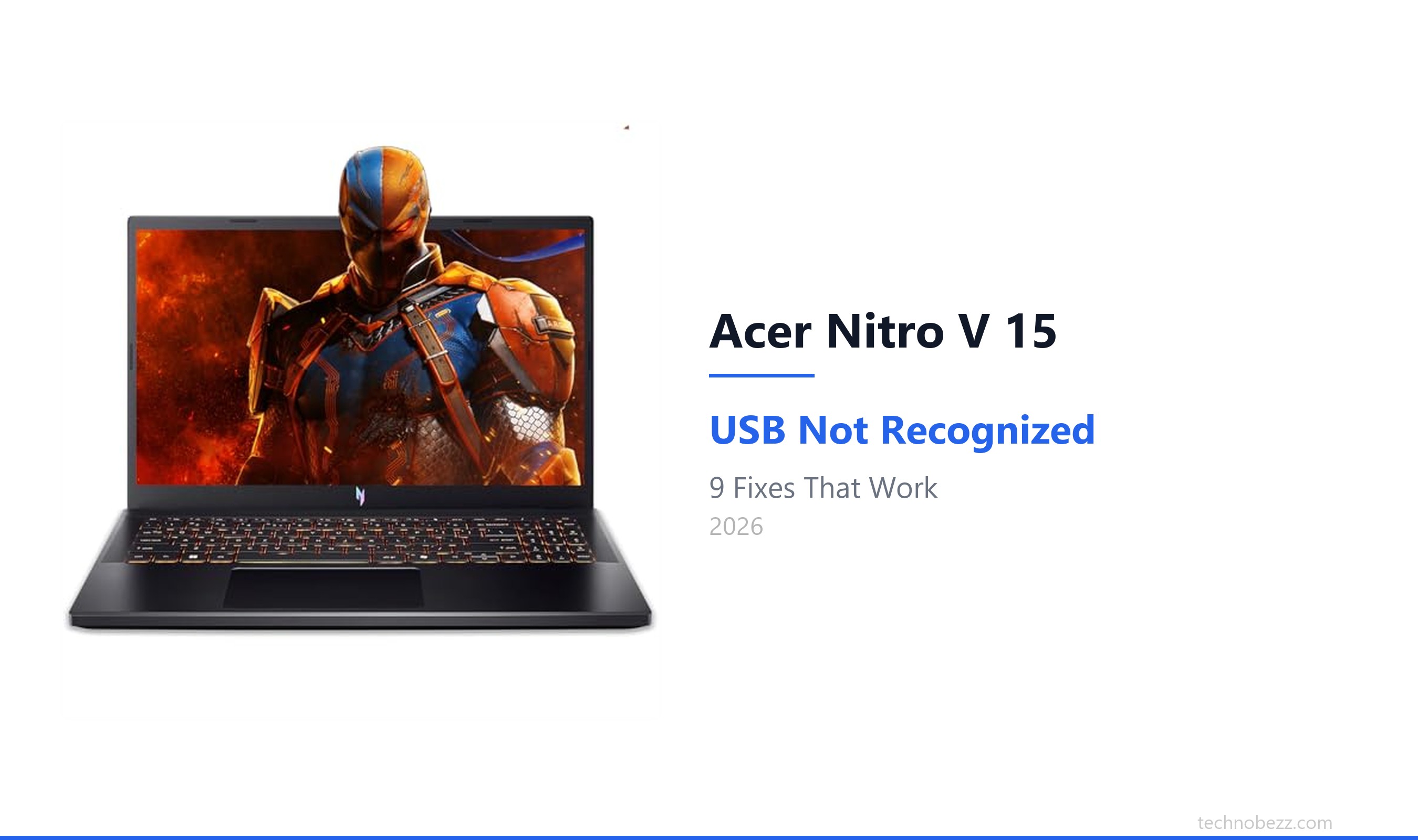 Acer Nitro V 15 USB Connection Issues Fix (2026) | Technobezz