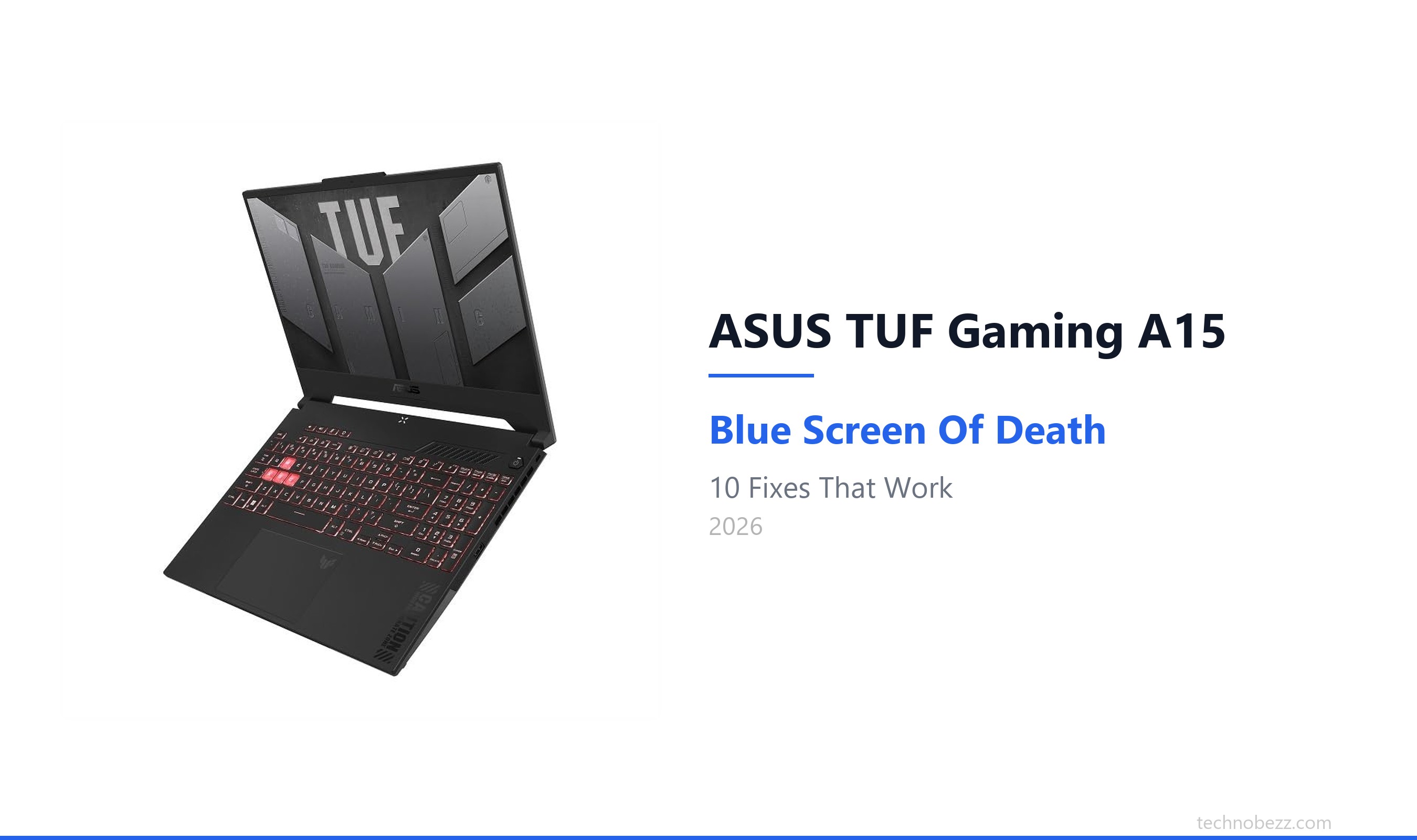 ASUS TUF Gaming A15 Blue Screen After Update? 10 Fixes | Technobezz