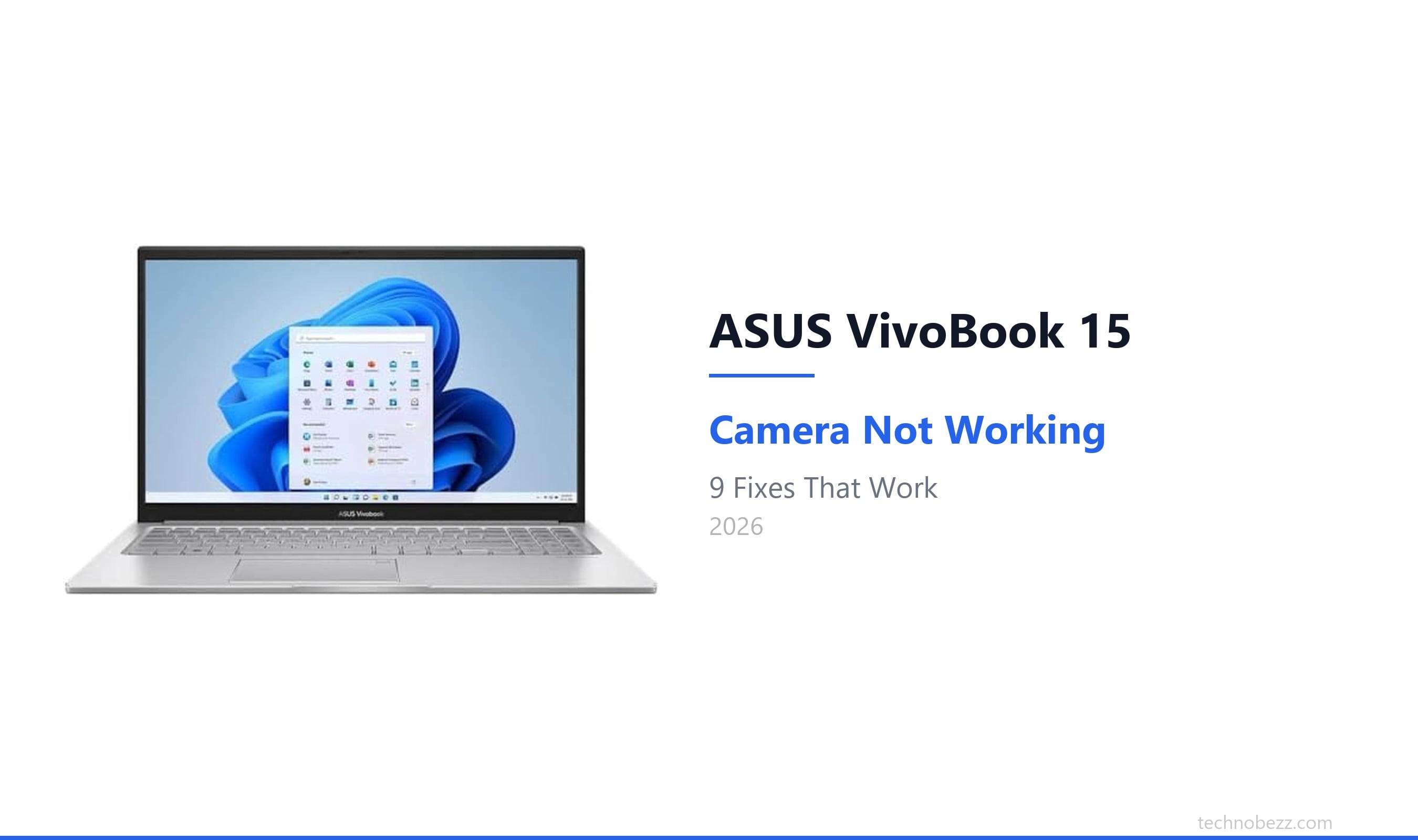 ASUS VivoBook 15 Webcam Not Detected? 9 Fixes | Technobezz