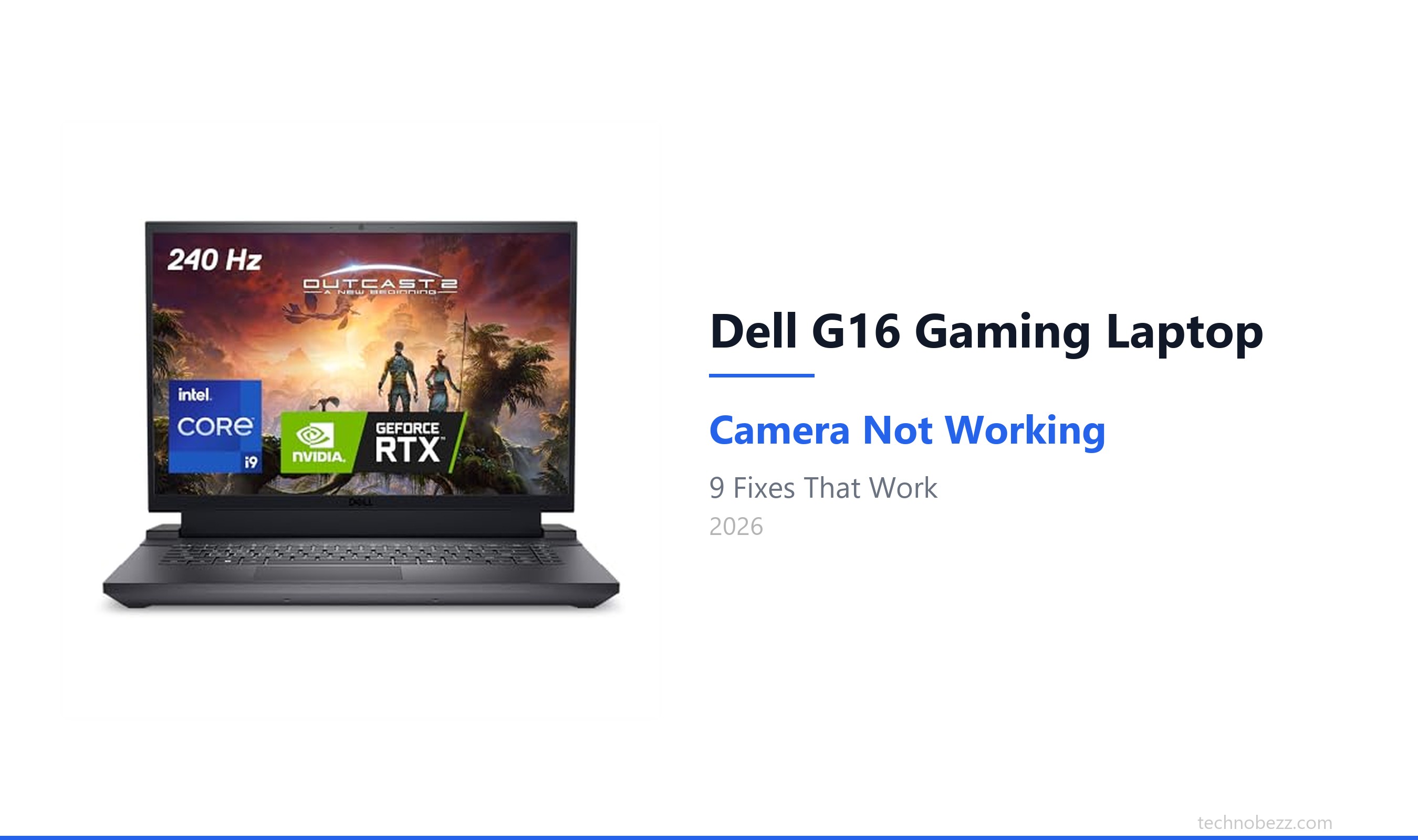 How to Fix Dell G16 Gaming Laptop Camera (2026) | Technobezz
