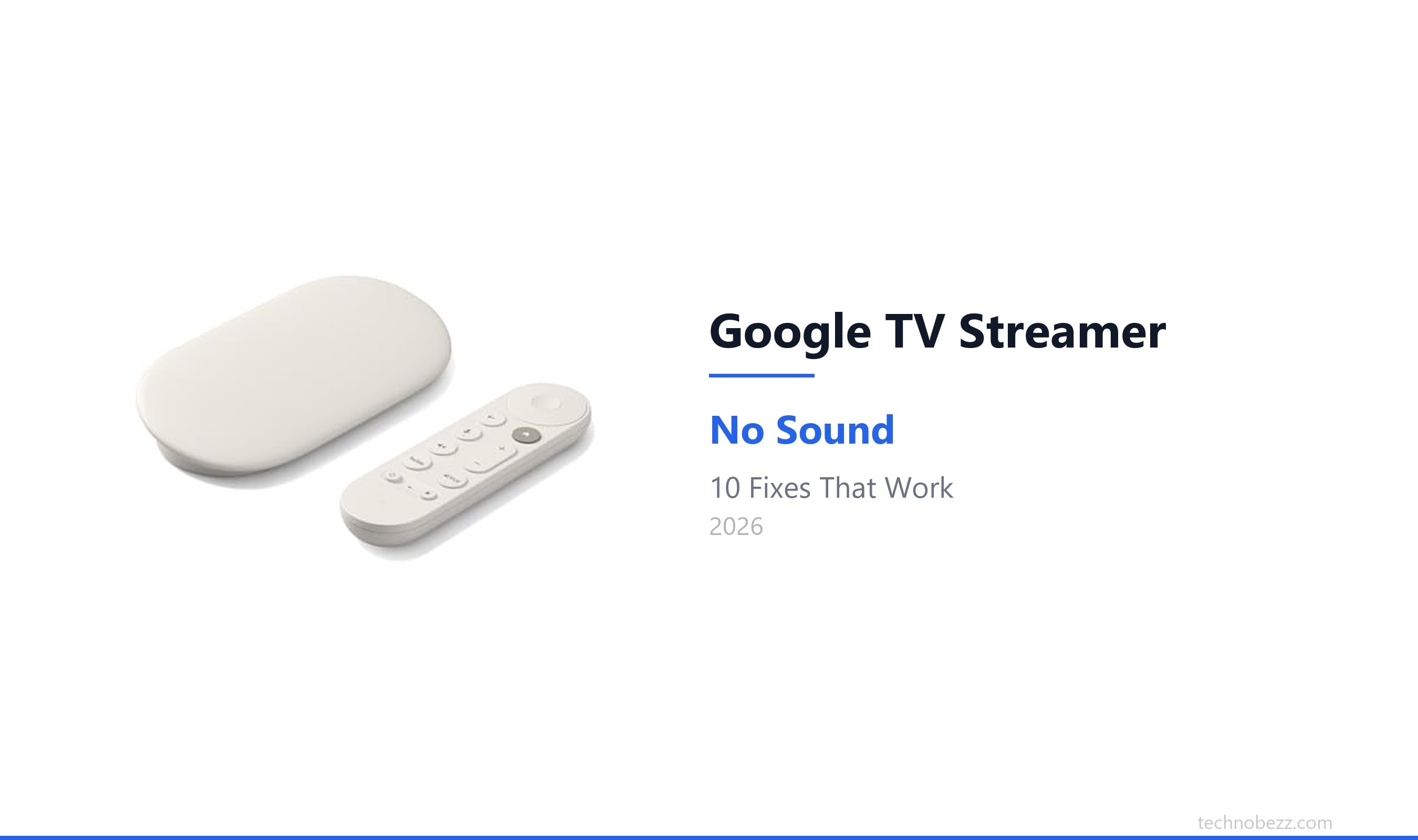 Google TV Streamer Audio Not Working? 10 Fixes | Technobezz