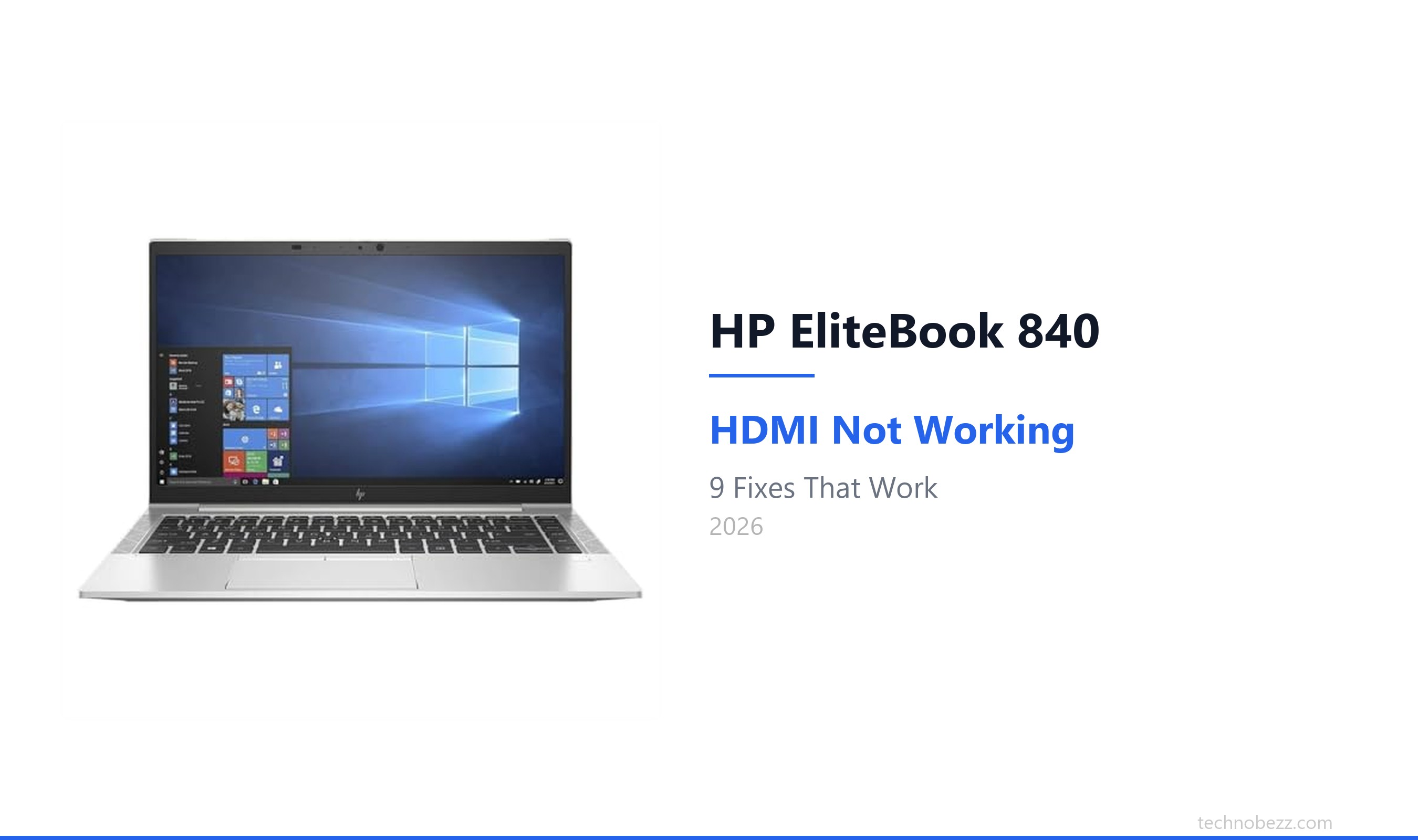 HP EliteBook 840 External Monitor Not Working (9 Solutions) | Technobezz