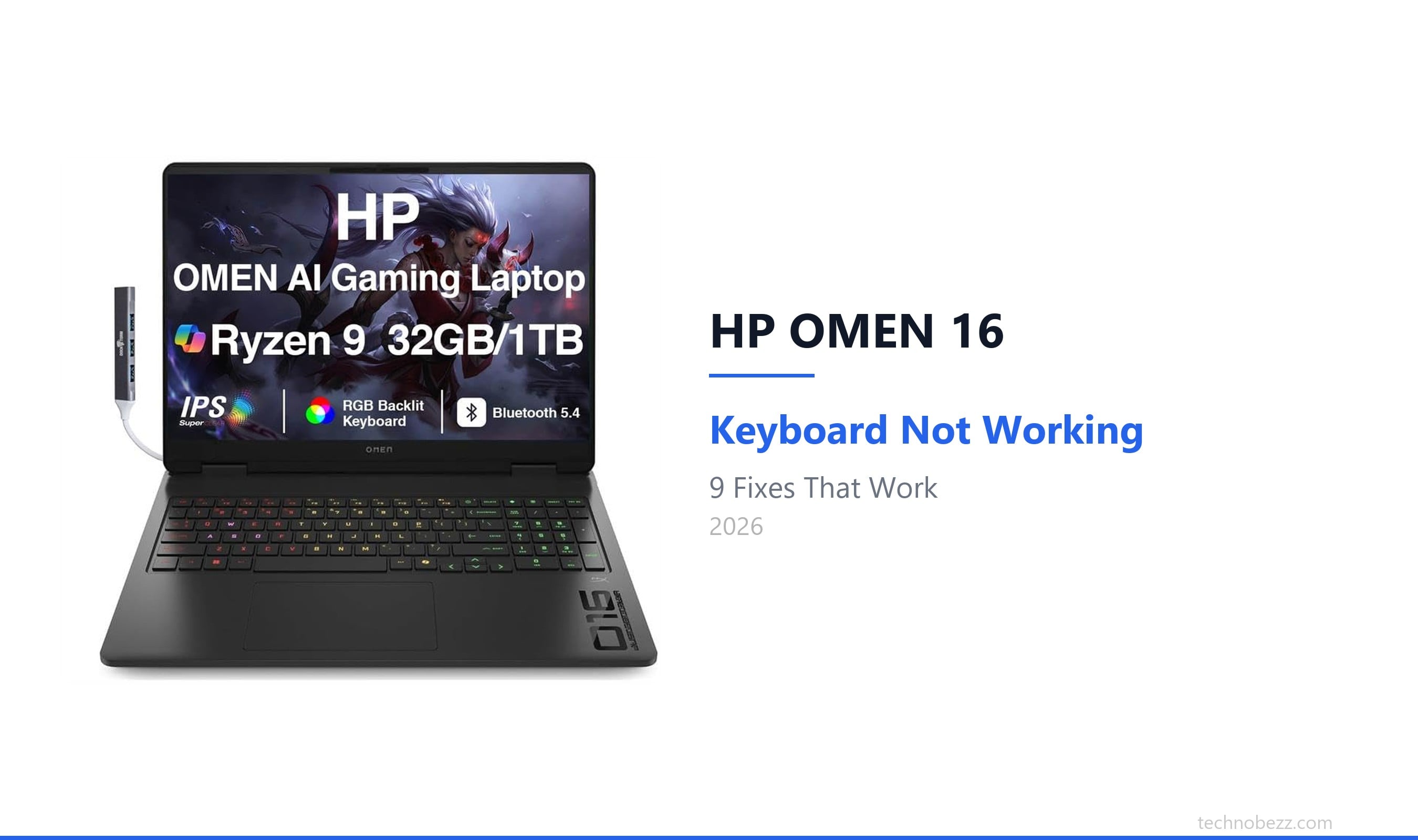 HP OMEN 16 Keys Not Working? 9 Fixes | Technobezz