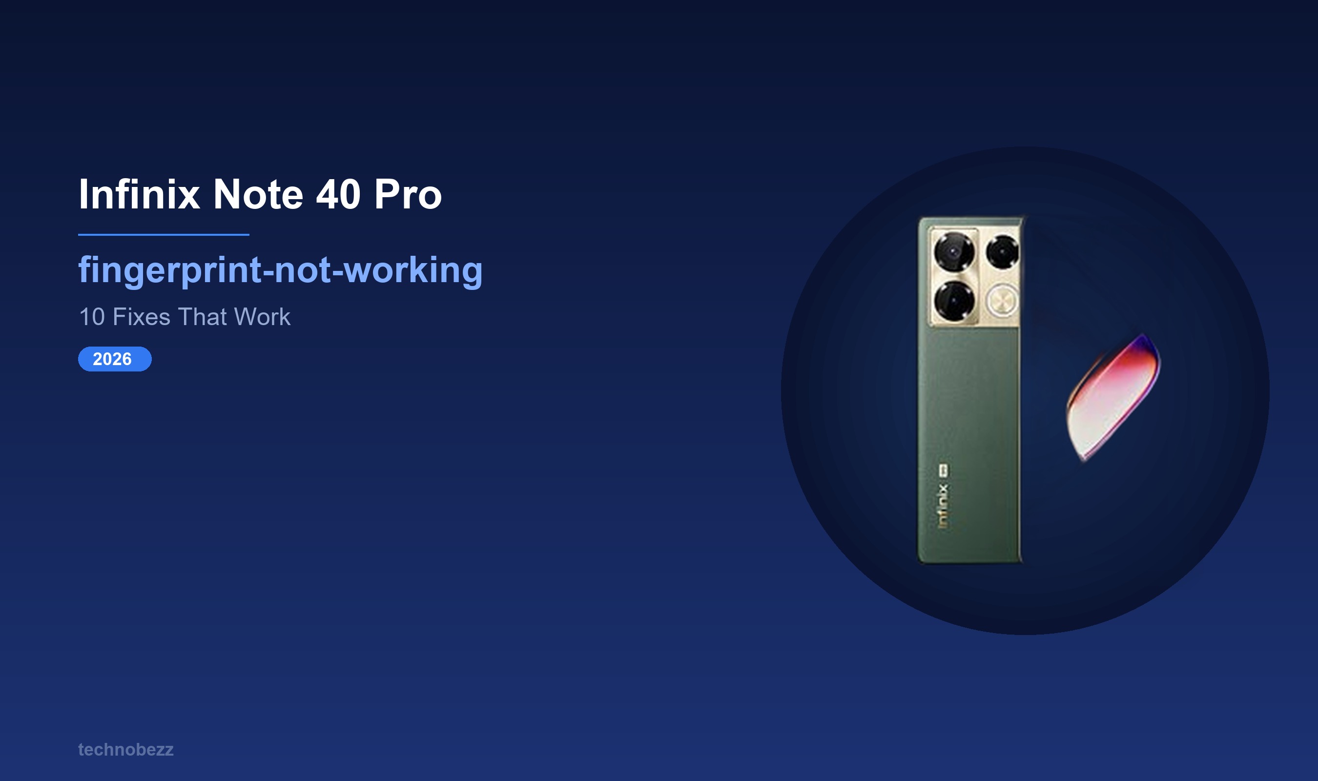 How to Fix Infinix Note 40 Pro Fingerprint Not Working | Technobezz