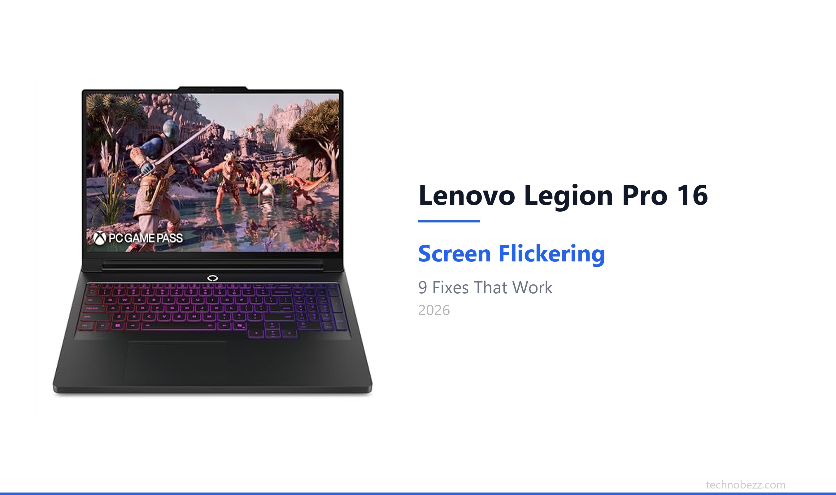 Lenovo Legion Pro 16 Screen Keeps Blinking (9 Solutions) | Technobezz