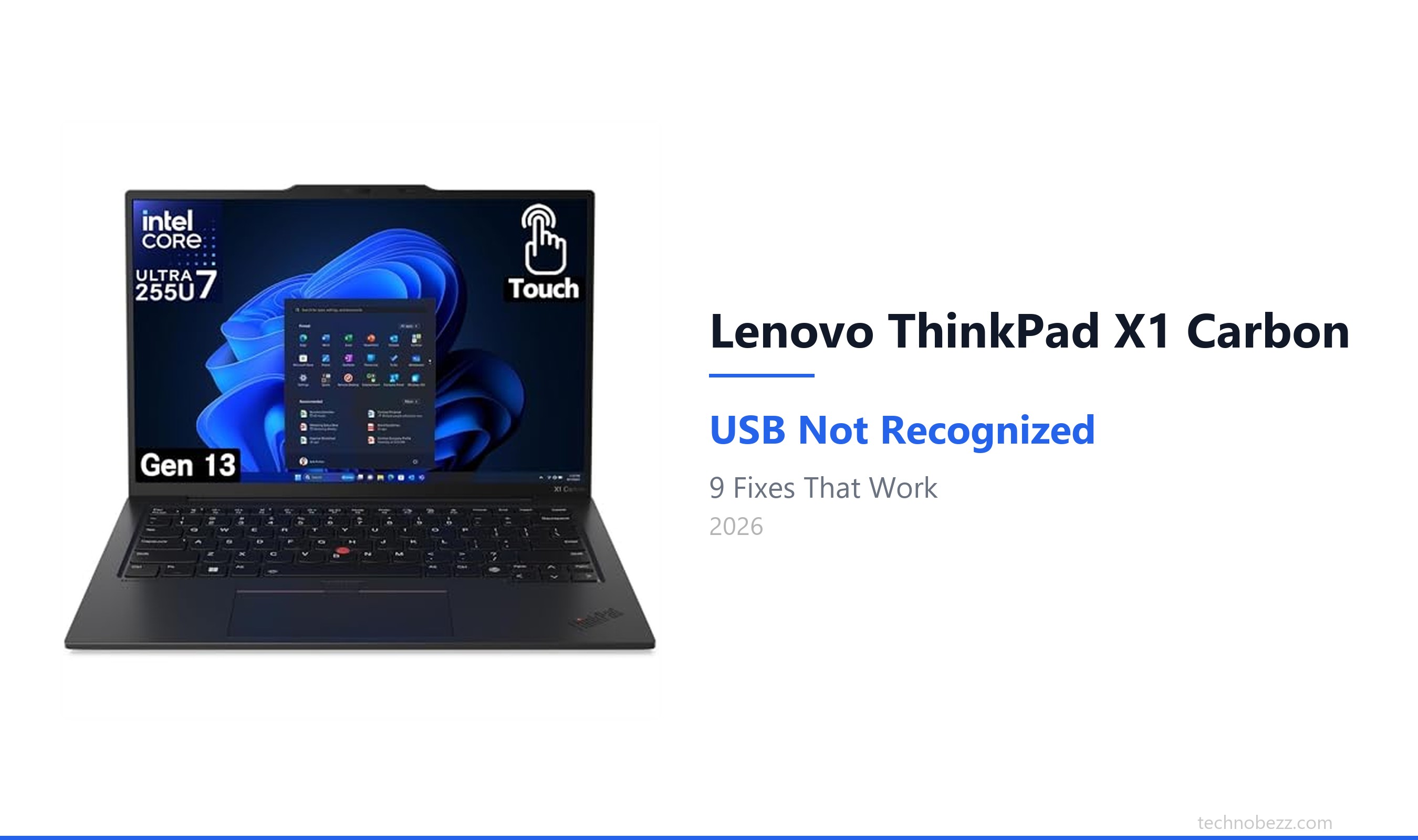 Lenovo ThinkPad X1 Carbon USB Device Not Detected? 9 Fixes | Technobezz