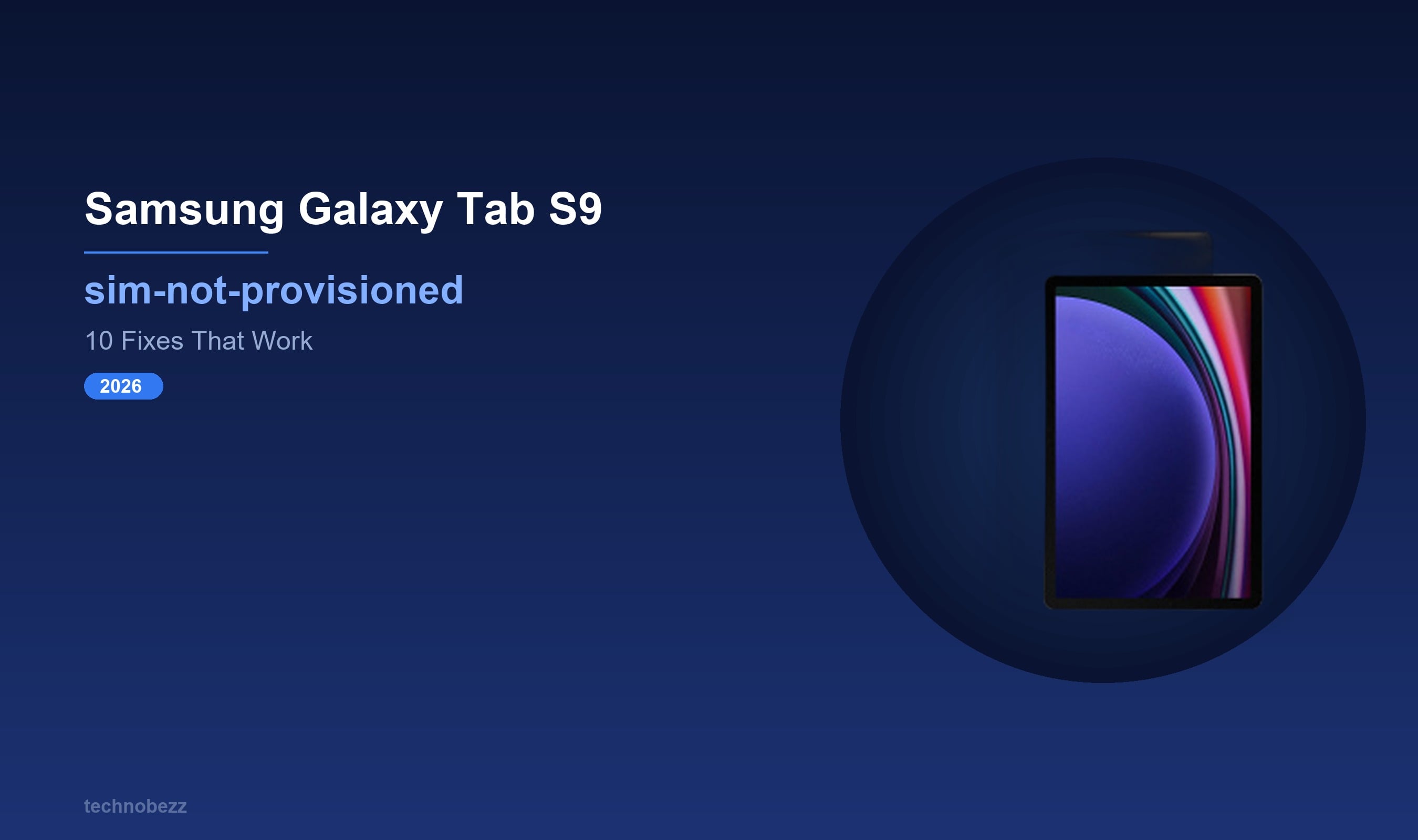 Samsung Galaxy Tab S9 SIM Card Not Provisioned? 10 Ways to Fix It ...
