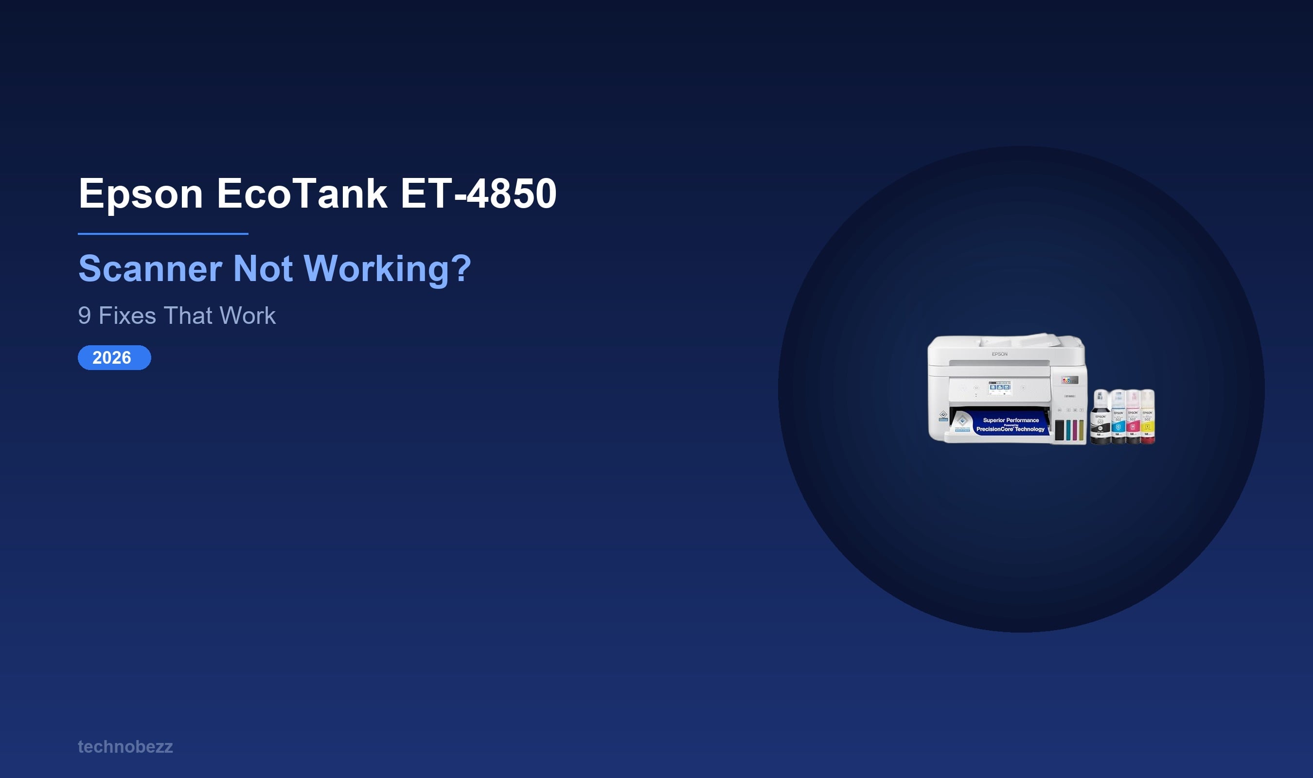 Why Your Epson EcoTank ET-4850 Scanner Stopped Working and How to Fix ...